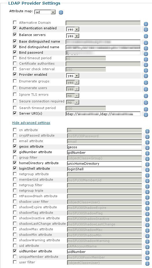 EMC Isilon Quest Authentication Services Settings Screenshot – tkrn's blog